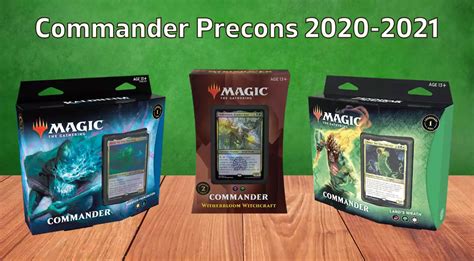 Commander Series List Of Commander Precons 2020 2021