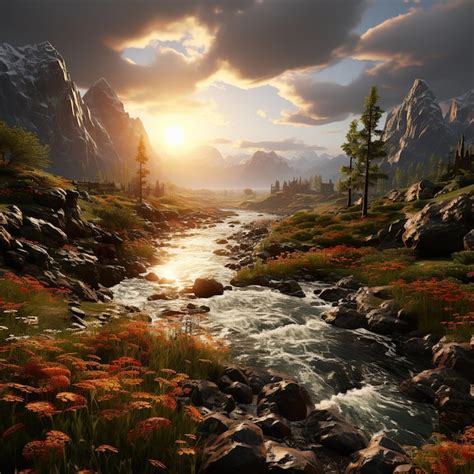 Premium Ai Image Most Beautiful Place On Earth Other Planets Scenery