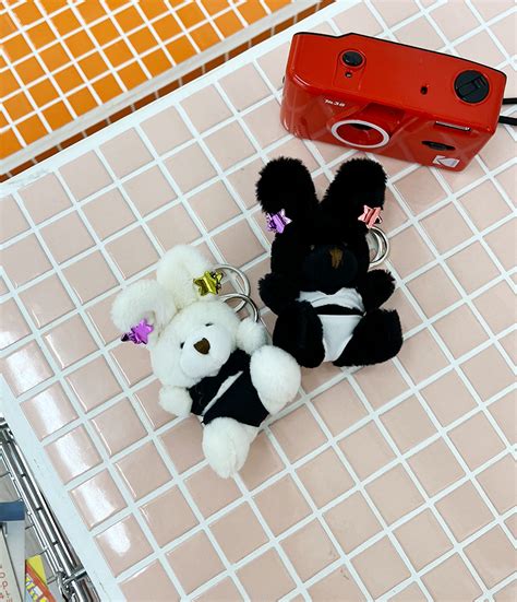 큐티빌 [당일출고] 비키니 토끼 인형 가방고리 백참 버니
