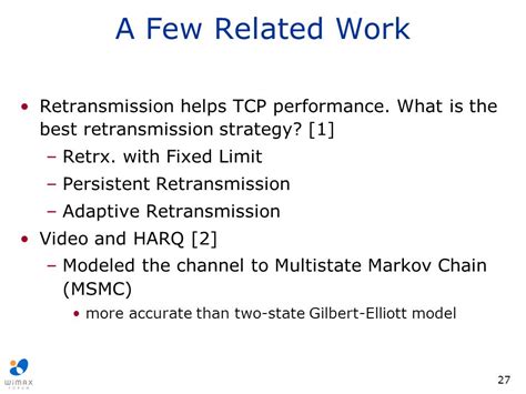 Wimax Hybrid Arq Implementation In Ns 2 Ppt Video Online Download