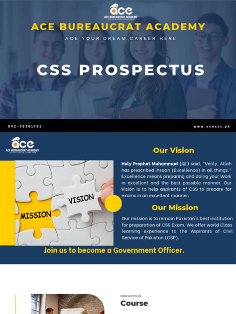 Css Prospectus Pdf