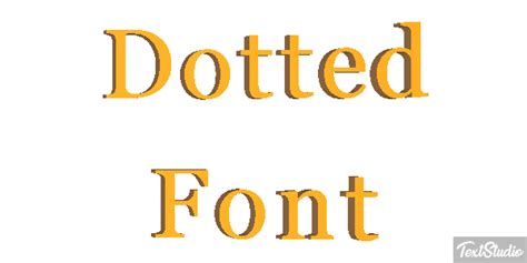 Dotted Font Font Animated  Logo Designs