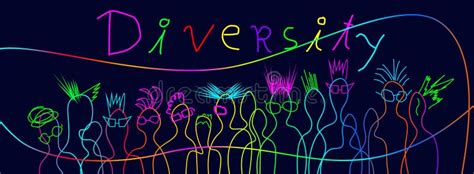 Connect People Diversity Concept Silhouettes Of Different Persons