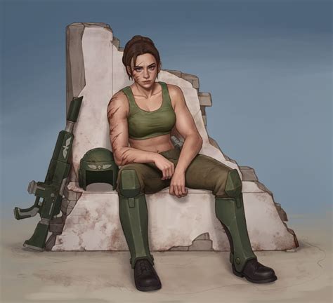 Rule 34 1girls Abs Armor Black Shoes Brown Hair Green Clothing