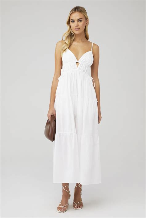 Astr Cassie Dress In White Fashionpass