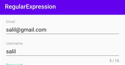 Validate Email And Password With Regular Expression