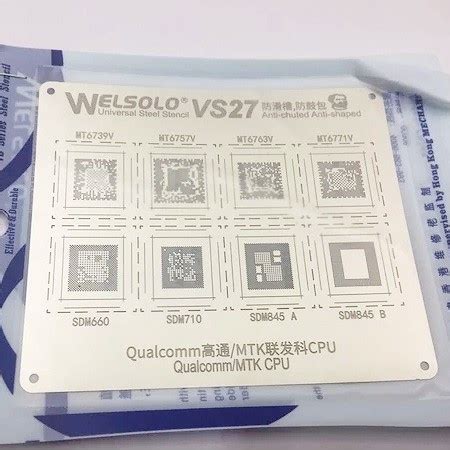 Jual CETAKAN IC WELSOLO VS27 FOR QUALCOMM MTK CPU SERIES ORIGINAL