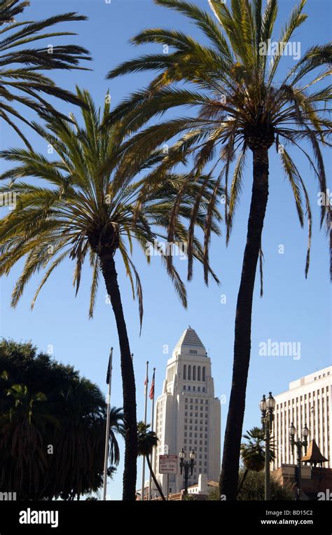 Los Angeles City Hall Stock Photo Alamy