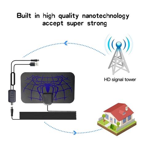 Antennes de couleur 3pcs Hengshanlau Récepteur TV Numérique Intérieur