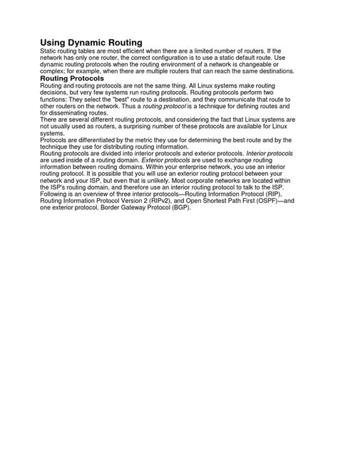 using dynamic routing pdf