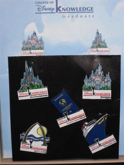 Disney Collectors Pins College Of Knowledge Agency Pins Antique