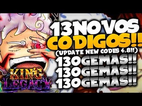 LANÇOU 13 NOVOS EXCLUSIVOS CODES SECRETOS no KING LEGACY CODIGOS Fruta Grátis Codes