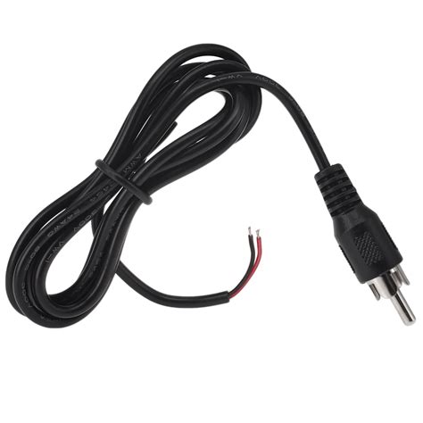 Rca To Bare Wire Speaker Cable 3 Pack 3ft Rca Male Plug