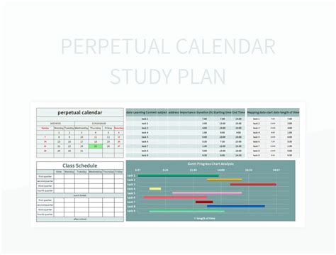 Free Study Planning Templates For Google Sheets And Microsoft Excel