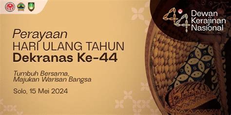 Hut Ke 44 Dekranas Tahun 2024 Sejarah Dan Acara Peringatannya