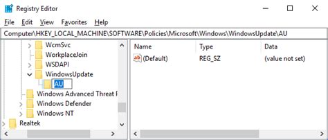 How To Disable Windows Automatic Update Using Registry Editor Services