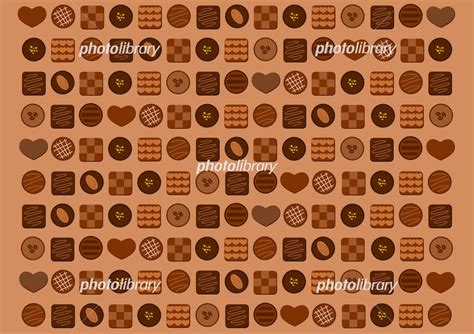 茶色 バレンタイン 広告背景 9種 イラスト素材 4723404 フォトライブラリー Photolibrary