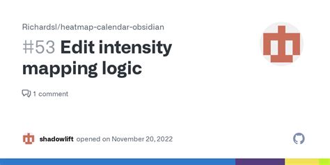 Edit Intensity Mapping Logic · Issue 53 · Richardslheatmap Calendar