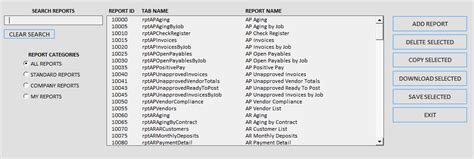 Query Form Reports Button Tad Transfer All Data