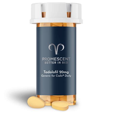 Buy Tadalafil 20mg Generic Cialis® Prescribed Online Promescent