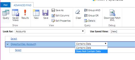 Dynamics 365 New Advanced Find Filter Does Relationship Contain Data The Marks Group