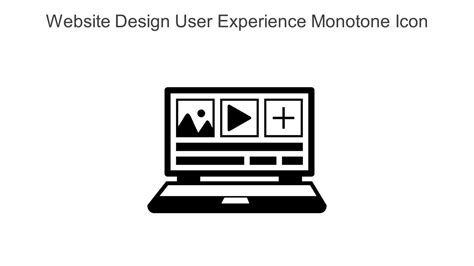 Website Design User Experience Monotone Icon In Powerpoint Pptx Png And