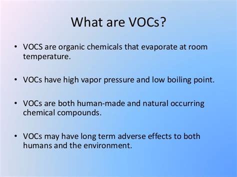 Volatile Organic Compounds