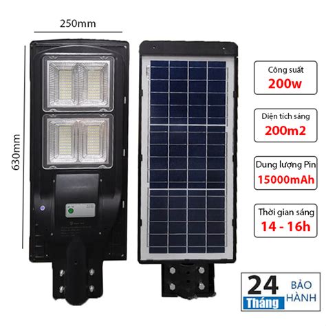 Đèn Năng Lượng Mặt Trời Liền Thể T200 200w Điện Máy Khánh Trung