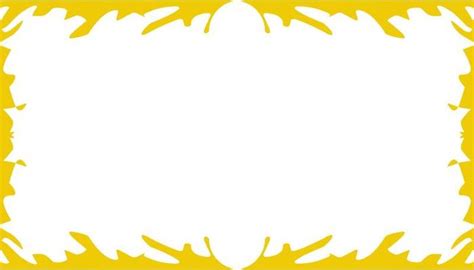 Yellow Border Design Free Vectors Retro Yellow Floral Border Line