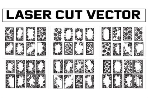 Laser Cut Flower Vector Graphic By Gfxexprt · Creative Fabrica