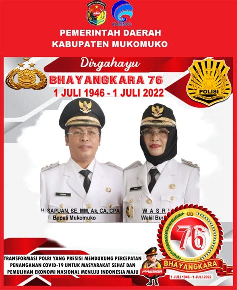 Pemerintah Daerah Kabupaten Mukomuko Mengucapkan Selamat Hari