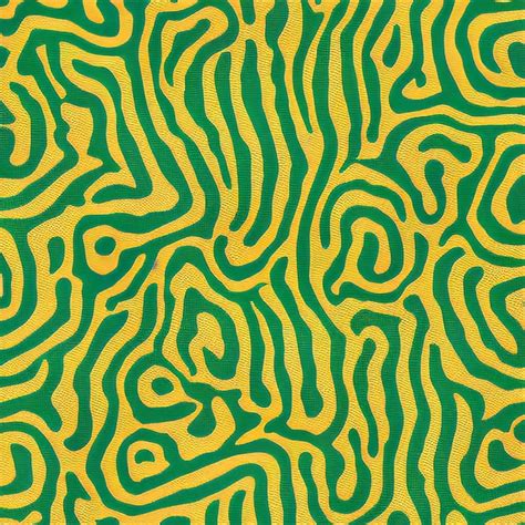Premium Photo A Green And Yellow Pattern With A Spiral Design