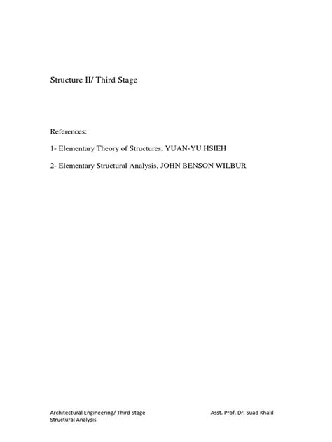 Structural Analysis Pdf Structural Analysis Force
