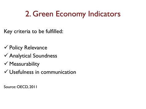 Ppt Indicators For Green Economy And Green Policies Powerpoint