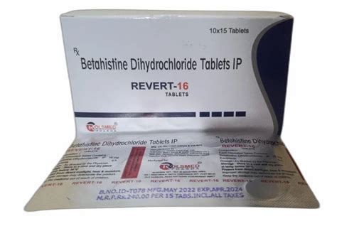 Revert 16 Betahistine Dihydrochloride Tablets At ₹ 2400 Box Panchkula Id 27306043730