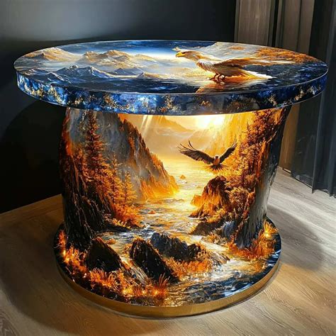 Eagle Light Up Side Tables Soaring Design Meets Functional Art
