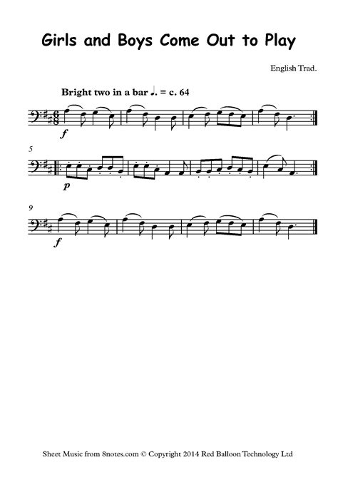 Free Cello Sheet Music Lessons And Resources