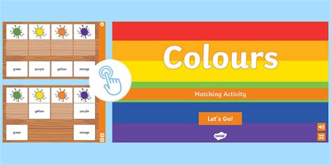 Colours Interactive Learning Colours Game Primary Level