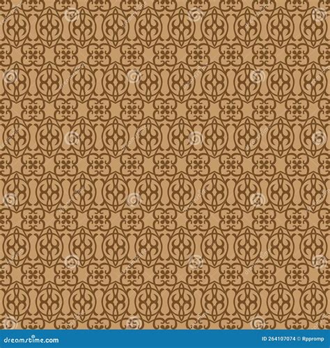 Vector Vintage Damask Pattern Design Stock Vector Illustration Of