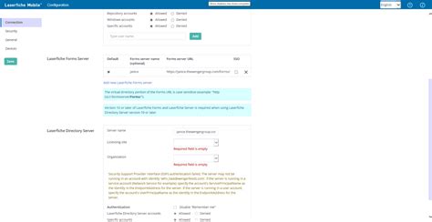 configuring forms server in mobile version 10 laserfiche answers
