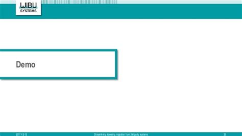 Streamlining Licensing Migration From 3rd Party Systems Ppt