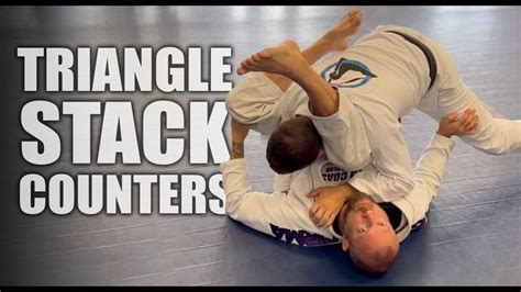 Triangle Stack Counters For Posture Pressure Jiu Jitsu Techniques