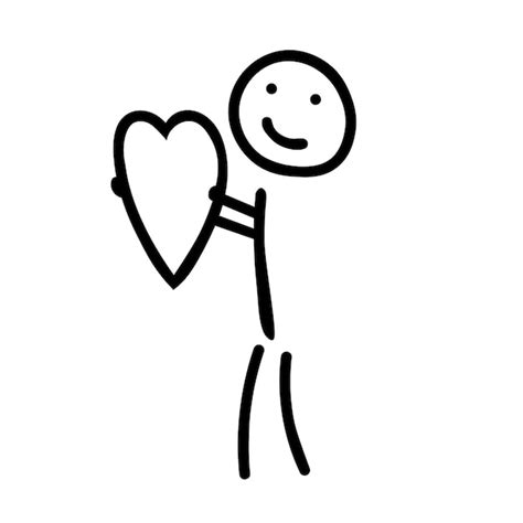 Stick Figure Heart Images Free Download On Freepik
