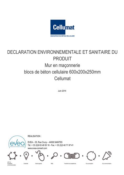 PDF DECLARATION ENVIRONNEMENTALE ET SANITAIRE DU DOKUMEN TIPS