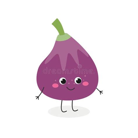 Bonitinho Personagem Fig De Desenho Animado Em Estilo Plano Ilustração