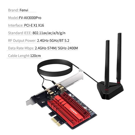 Wifi 6e Ax210ngw Card Axe5400 Pci E Network Card Tri Band Bt52