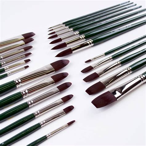 Silver Brush Ruby Satin Acrylic Brushes Jerrys Artarama