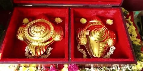 2 கோடி மதிப்பிலான தங்க சங்கு சக்கரம் திருப்பதி கோயிலுக்கு தேனி