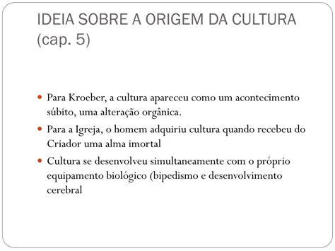 PPT CULTURA UM CONCEITO ANTROPOLÓGICO PowerPoint Presentation free download ID
