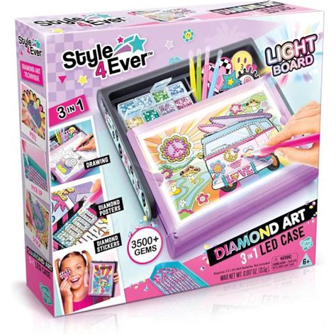 კრისტალებით სახატავი მანათობელი ქეისით